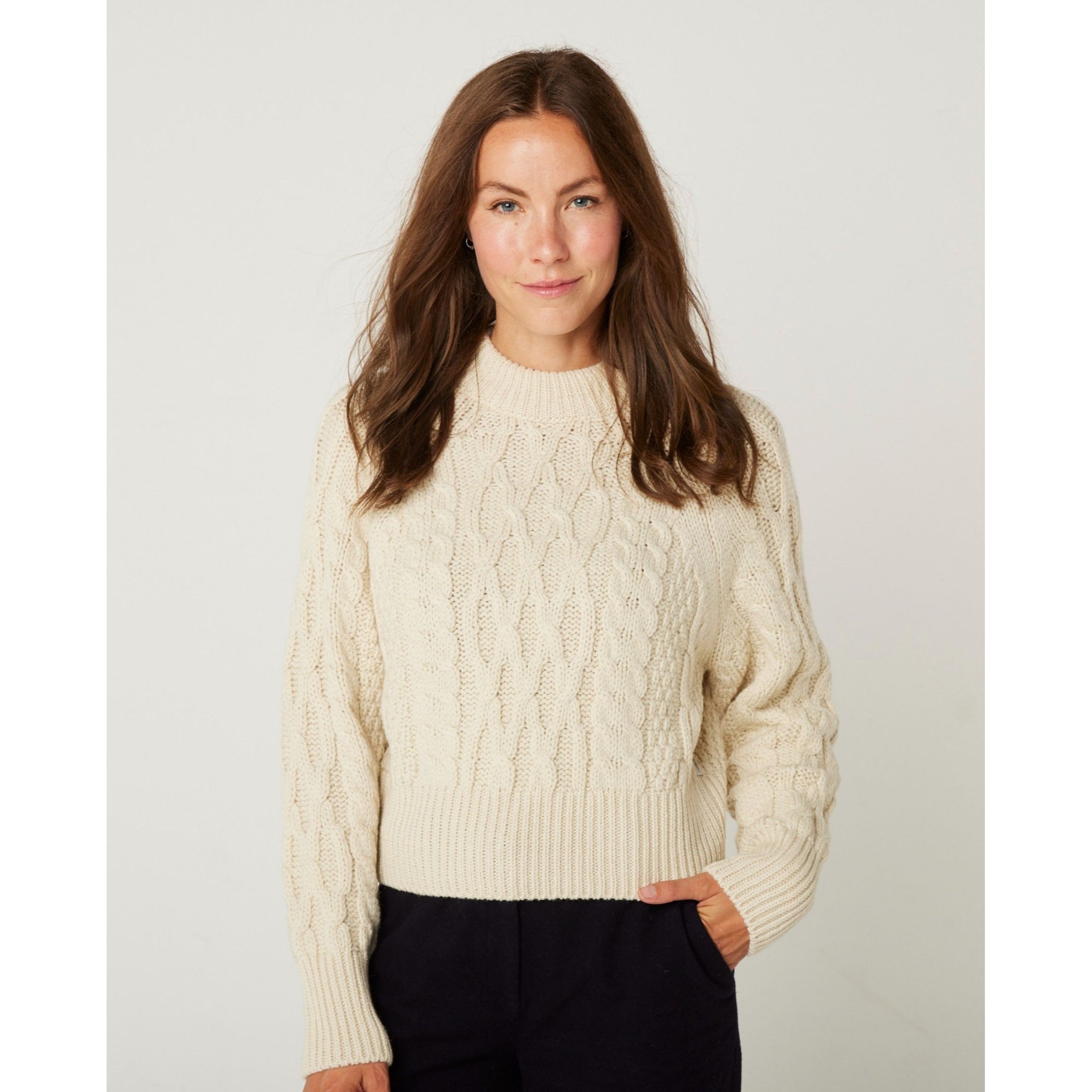 Isobel Aran Jumper – Peregrine Clothing