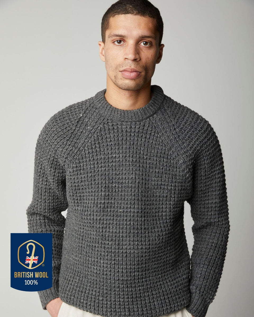 Waffle Crew Jumper – Peregrine Clothing
