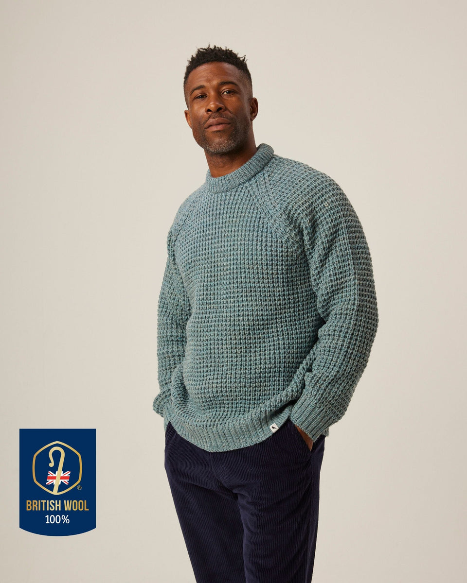 Waffle Crew Jumper – Peregrine Clothing